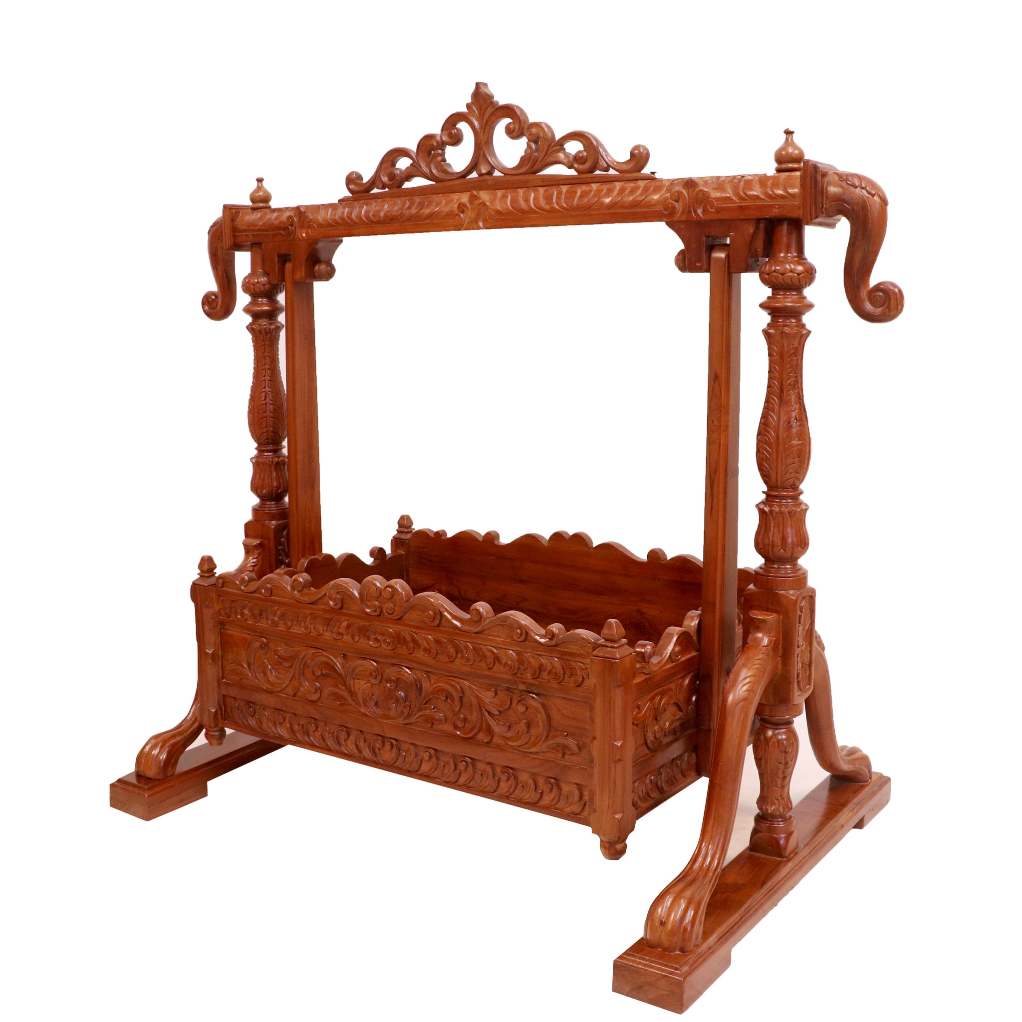 Handmade Wooden Baby Cradle Vintage Wooden Cradle Clearance