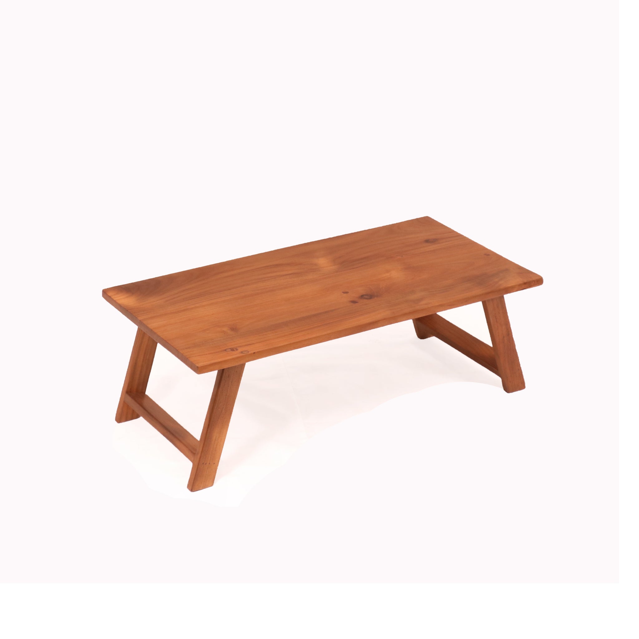 Sleek Teak Laptop Table