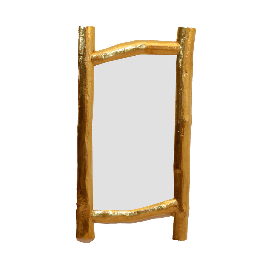 Solid Wood Rustic Mirror Frame – Woodshala