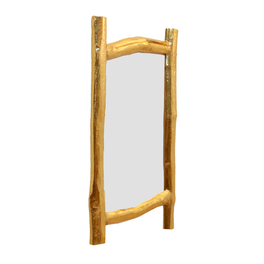 Solid Wood Rustic Mirror Frame – Woodshala