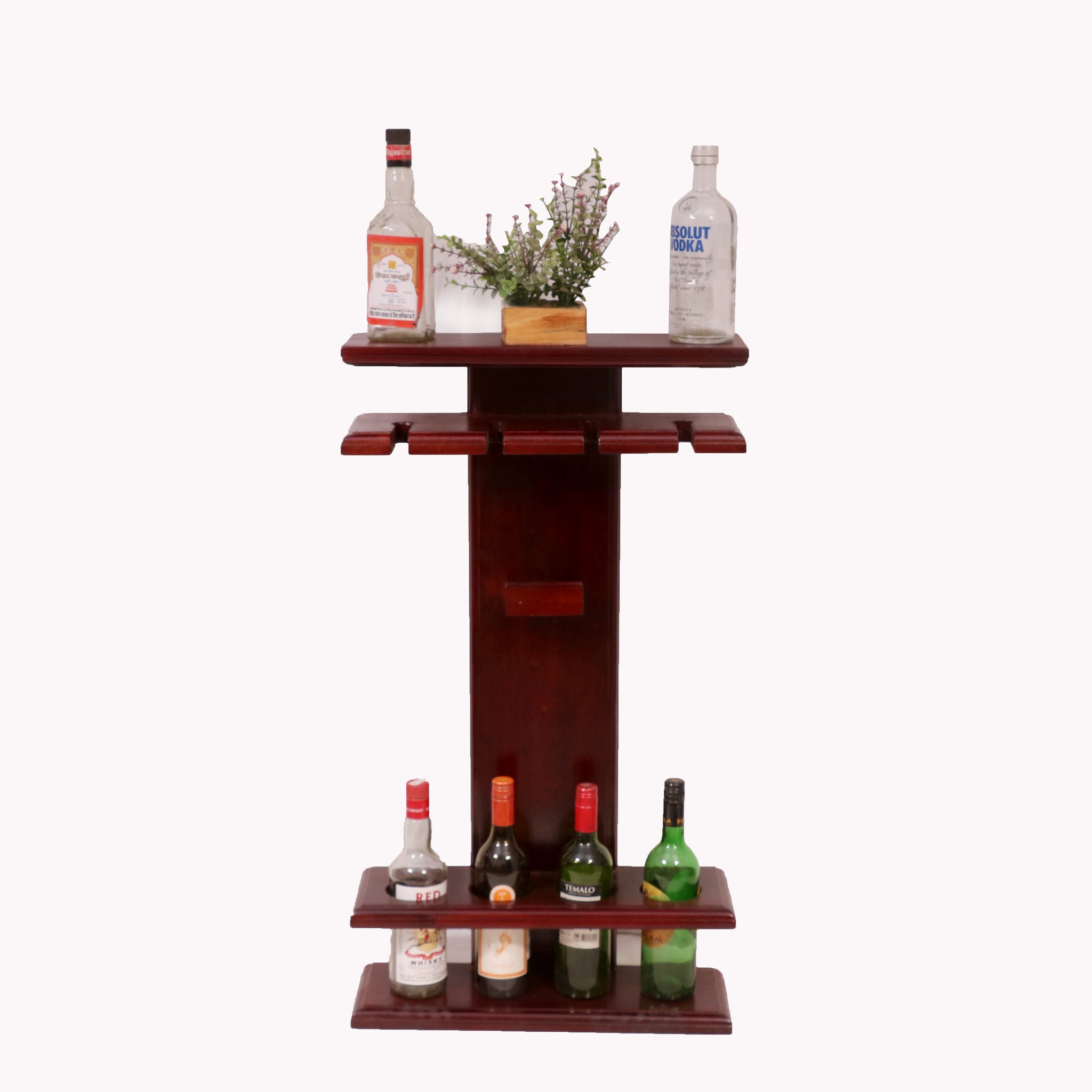 Stylish Teak Bar Rack