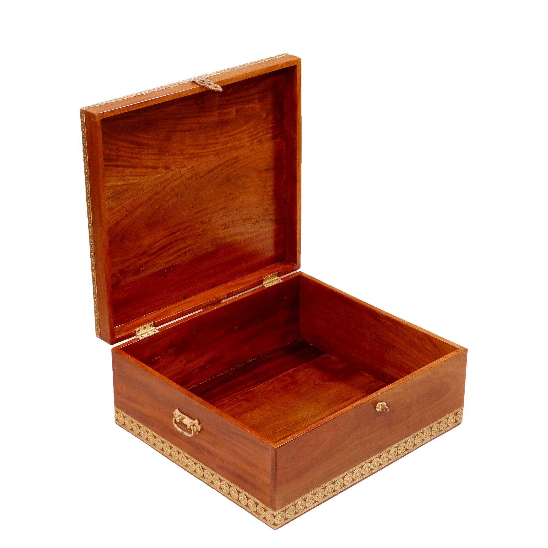 Brass Fitted Square Box