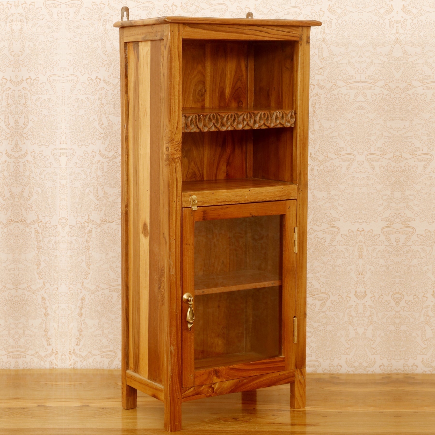Teak wood compact Kitchen Cabinet