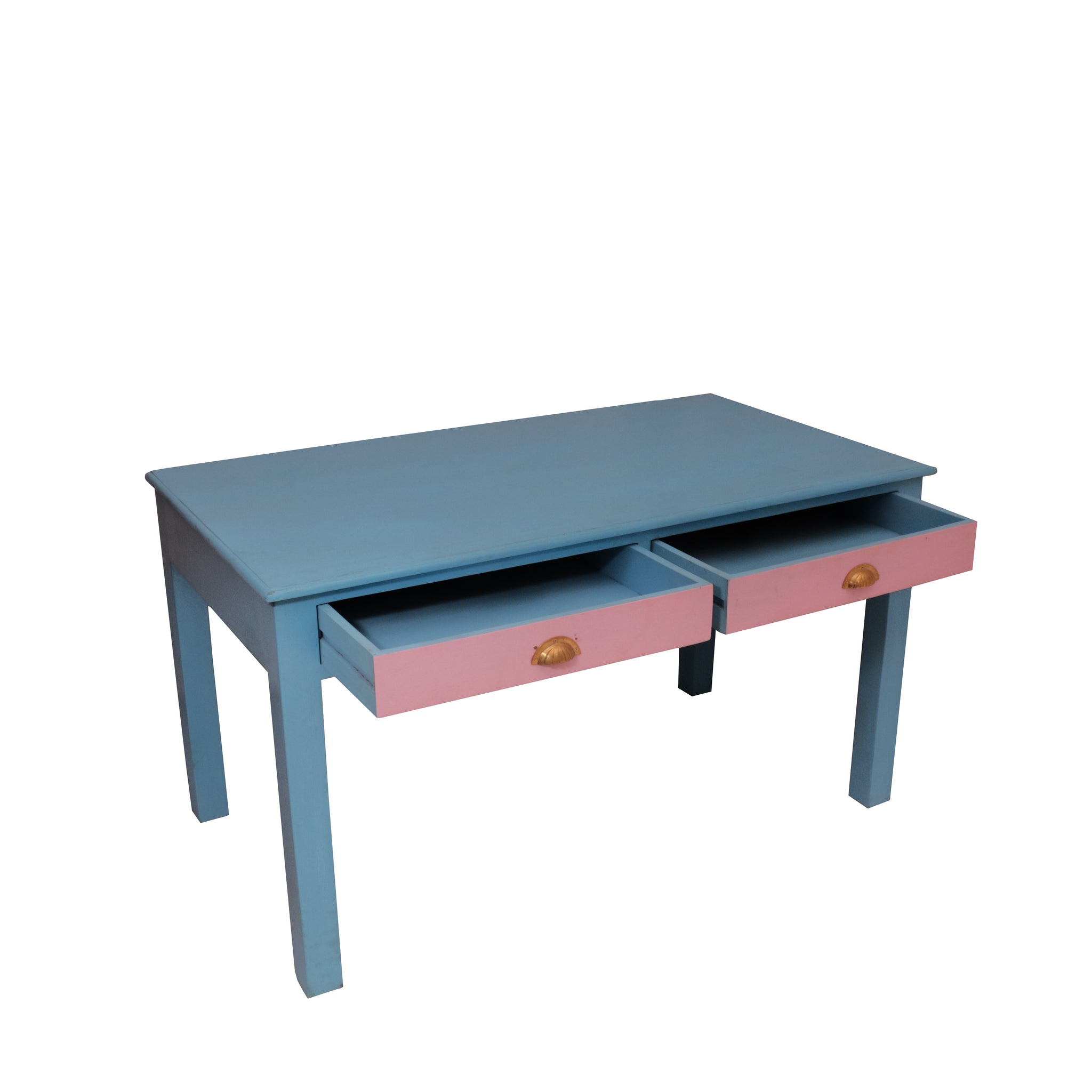 Pastel Hued Wooden Study Table