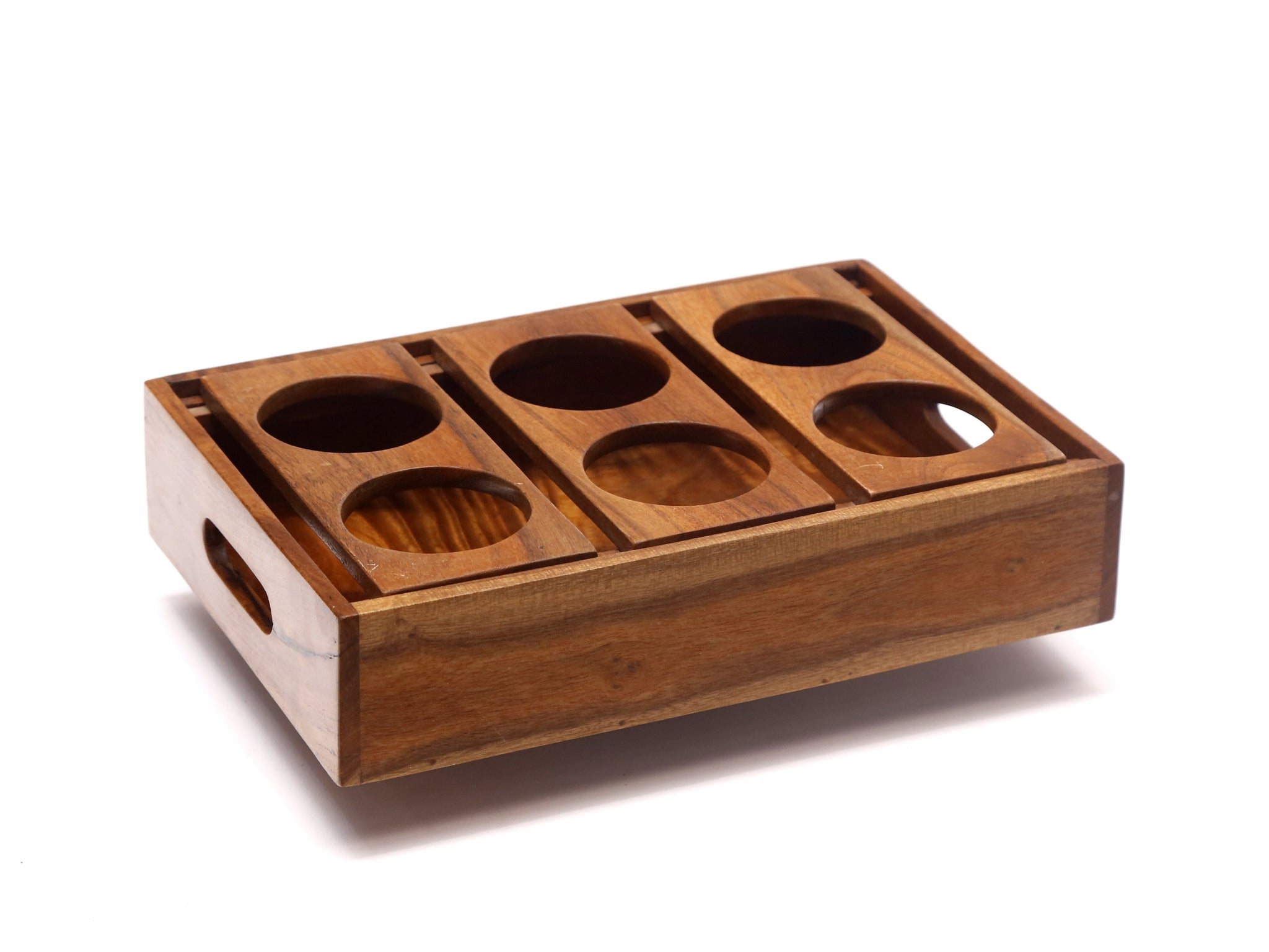 6 Glass Cafeteria Stand Tray