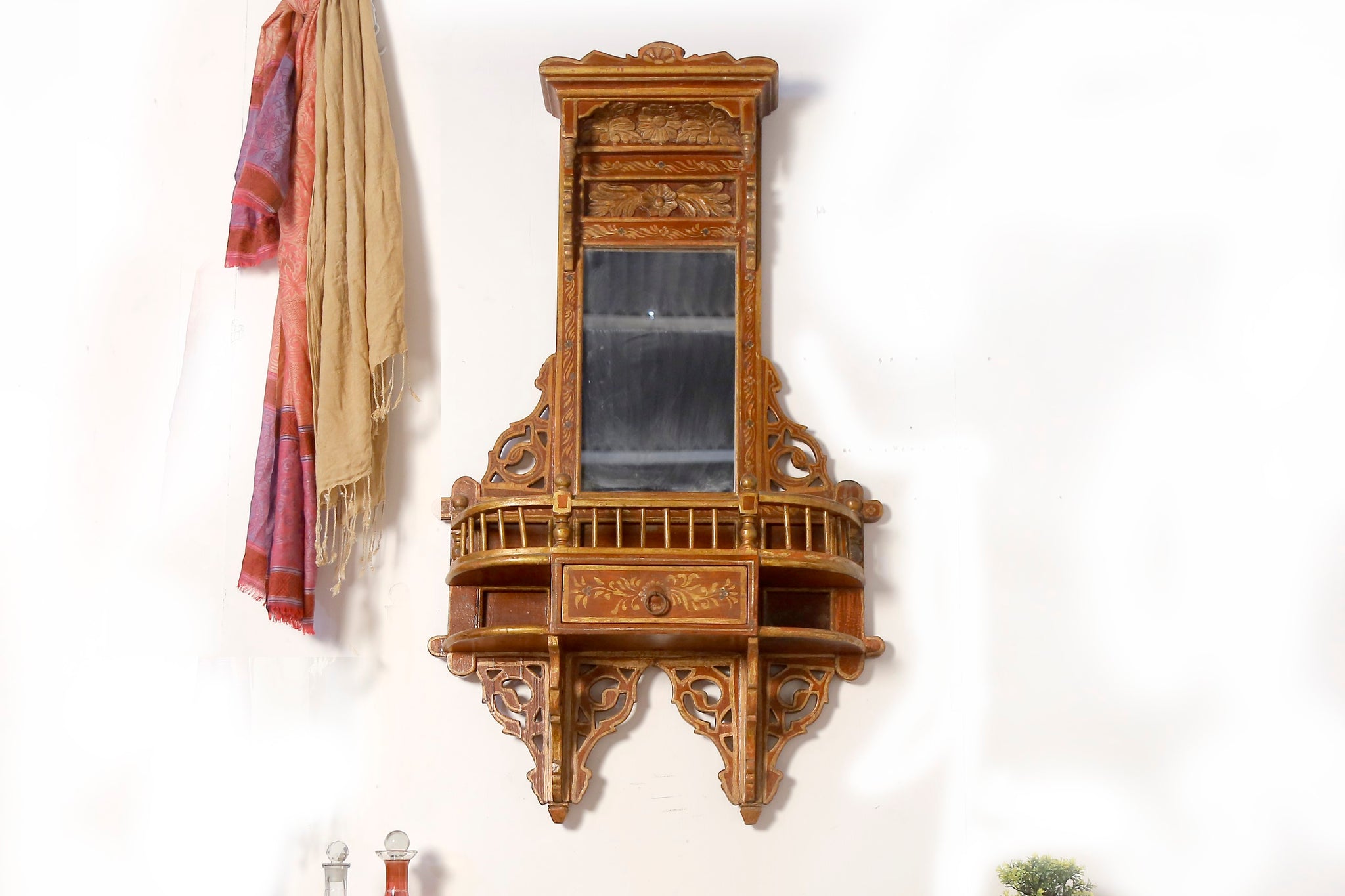 Beatific Folk Art Mirror